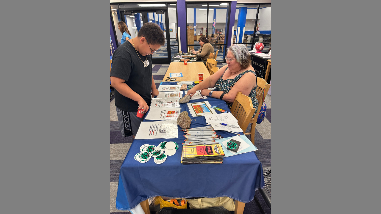 Spring Valley Library BTS event - All about Rocks game